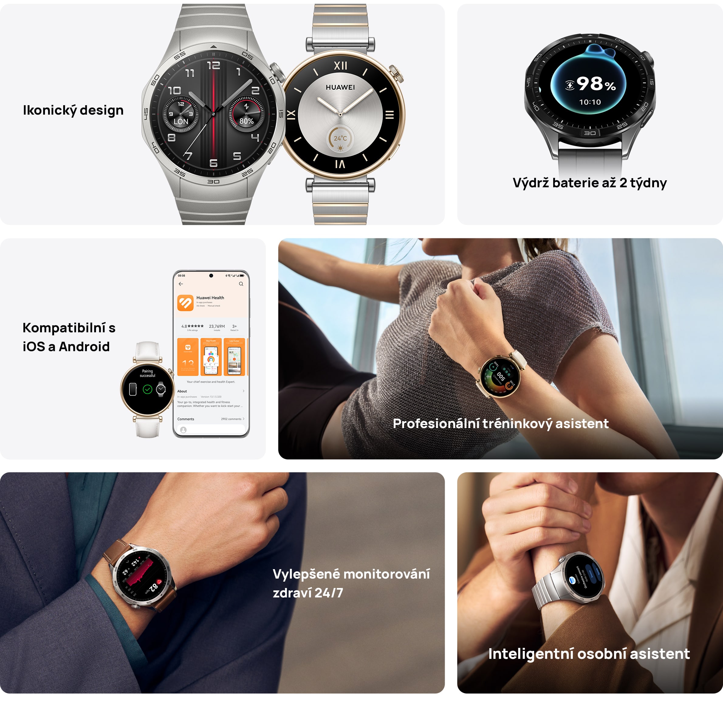 Koupit HUAWEI WATCH GT 4- Nový ikonický design - HUAWEI CZ